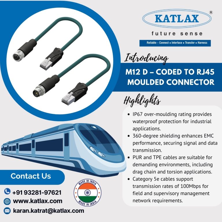 Presenting Katlax’s M12 D-Coded to RJ45 Moulded Connectors – Katlax Blog